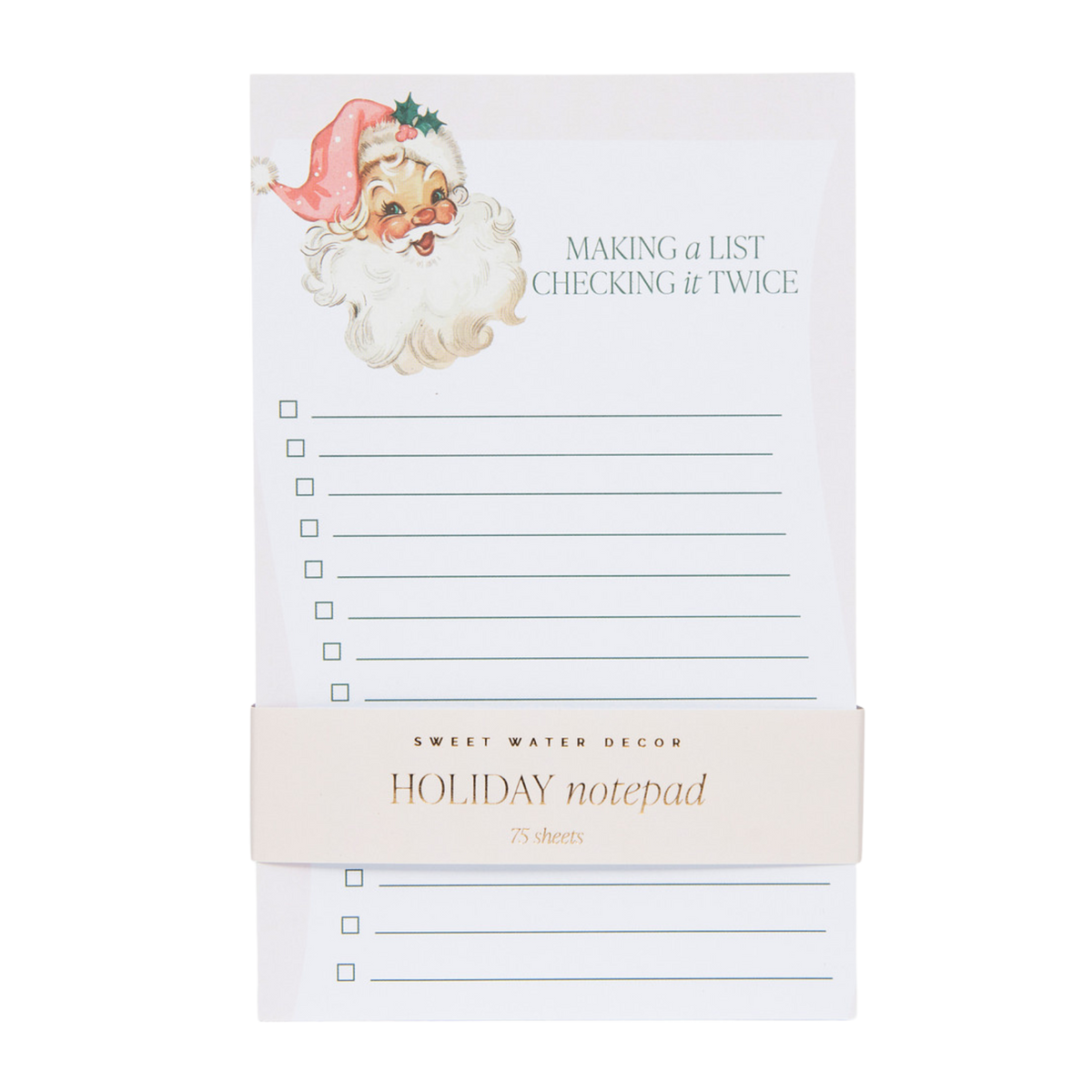 Vintage Santa Notepad – Fresh
